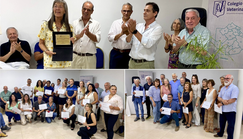 Distrito 1 CVPBA: reconocimientos a sus matriculados - Vet Market